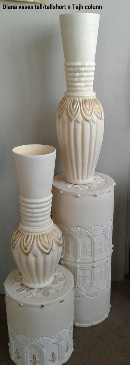 Taj Mahal Column - Made in Clay